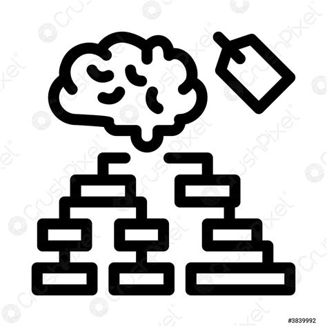 Brain Label Hierarchy Chart Icon Vector Outline Illustration Stock Vector 3839992 Crushpixel