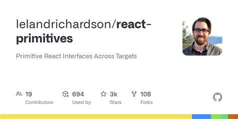 Github Lelandrichardson React Primitives Primitive React Interfaces