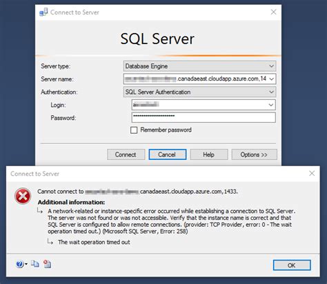 Cannot Connect To Azure Vm With Ssms Stack Overflow