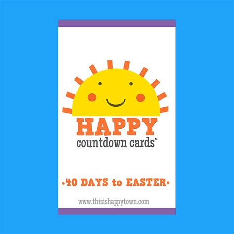 Happy Countdown Cards Welcome To Happytown
