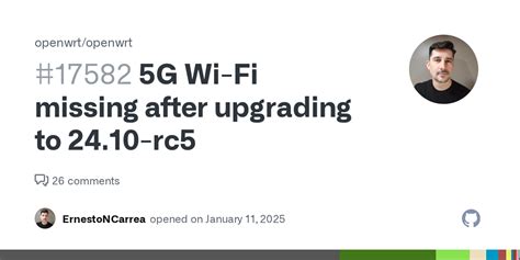 5g Wi Fi Missing After Upgrading To 2410 Rc5 · Issue 17582 · Openwrt