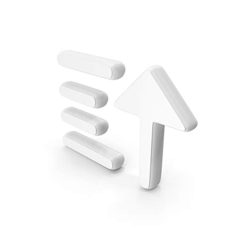 White Ascending Order Symbol Png Images And Psds For Download Pixelsquid S120791242