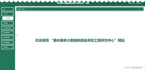 Javaphpnodejspython 秦岭康养大数据陕西省高校工程研究中心”网站【2024年毕设】 Csdn博客