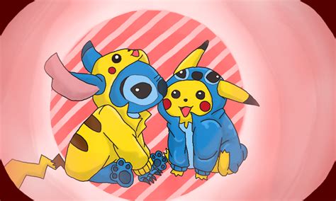 Stitch And Pikachu Wallpaper