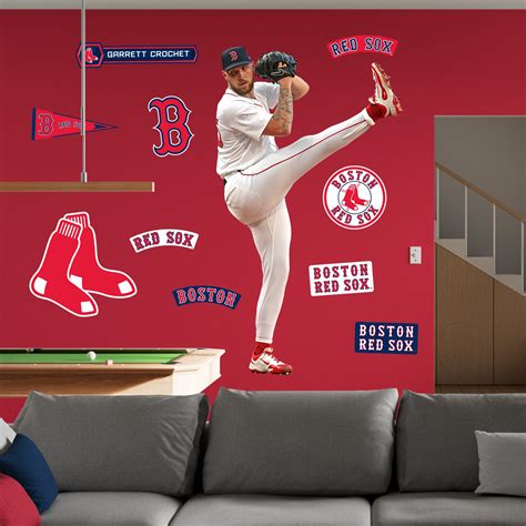 Garrett Crochet Realbig Collection Official Mlb Boston Red Sox Fathead