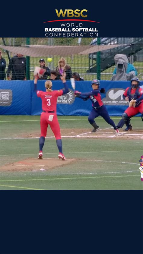 움찔 반응속도 미쳐버린 미국 여자 소프트볼 국가대표팀 투수 Wbsc 세계야구소프트볼연맹 여자소프트볼월드컵 소프트볼