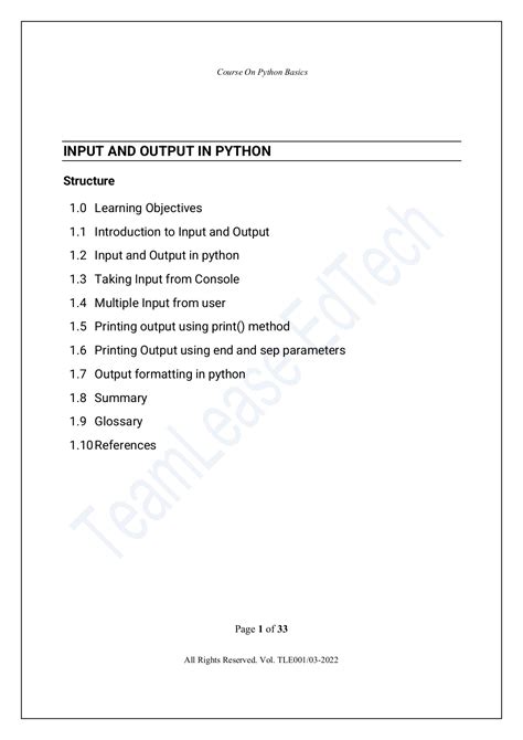 2 Input And Output Teamlease Edtech Ltd Amita Chitroda Page 1
