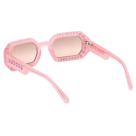 Swarovski Swarovski Octagonal Sunglasses Pink Sunglasses