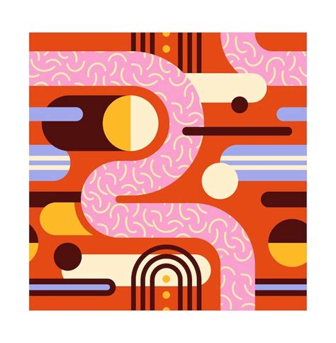 Premium Vector Abstract Seamless Pattern Concept Repeating Design Element For Printing On