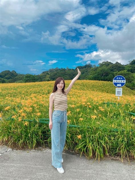 浪live上的🌹釀兒🍯 山上的夏天🍃💐 藍天佐金針花🌝