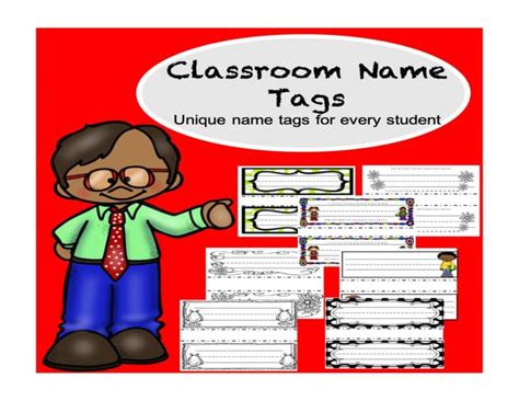 Classroom Name Tags By The Happy Teacher Spot Tpt