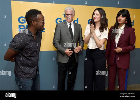 William Jackson Harper From Left Ted Danson Darcy Carden And
