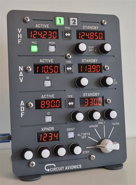 Circuit Avionics Radio Stack With Transponder For Flight Simulator Standard Desertcart India