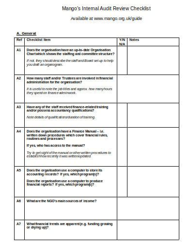 10 Audit Review Checklist Templates In Pdf Doc