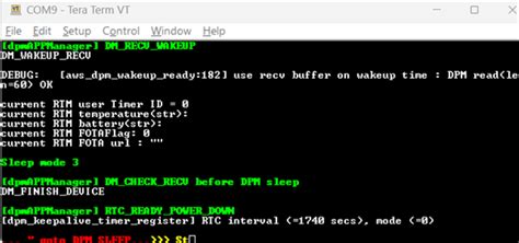 Da16200mod Data Received From Server Is Not Shown In Logging Console When Wakeup Source Is