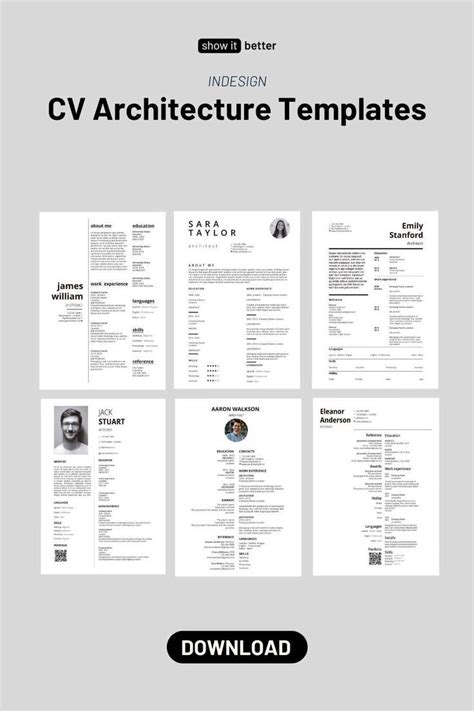 Architecture Cv Template At A Glance