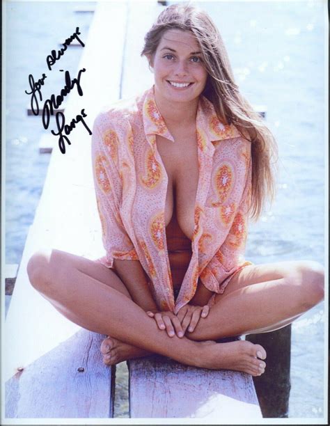 Sexy Playboy Playmate Marilyn Lange Autographed Photo Hand Signed