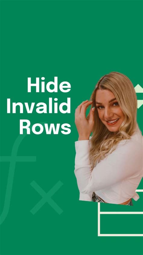 Clean Up Messy Data By Hiding All Invalid Rows At Once 🧽 Microsoft