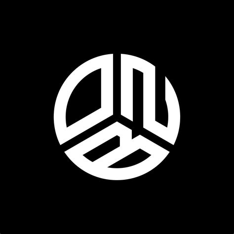 Onb Letter Logo Design On Black Background Onb Creative Initials