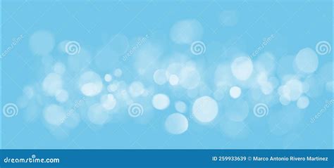 Circular Bokeh Effect On Blue Background Stock Image Image Of Gold Year 259933639