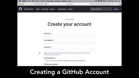 Creating A Github Account Youtube