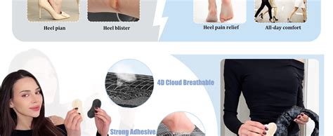 4d Cloud Heel Pads For Shoes Too Big Ultra Comfort Heel