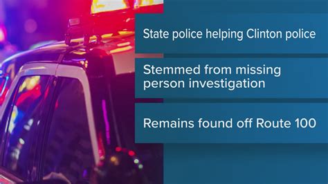 Human Remains Found In Clinton Amid Missing Person Investigation