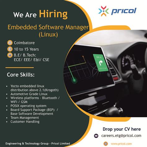 Megala M On Linkedin Embeddedmanager Embeddedlinux Automotiveindustry Connectivitysolutions