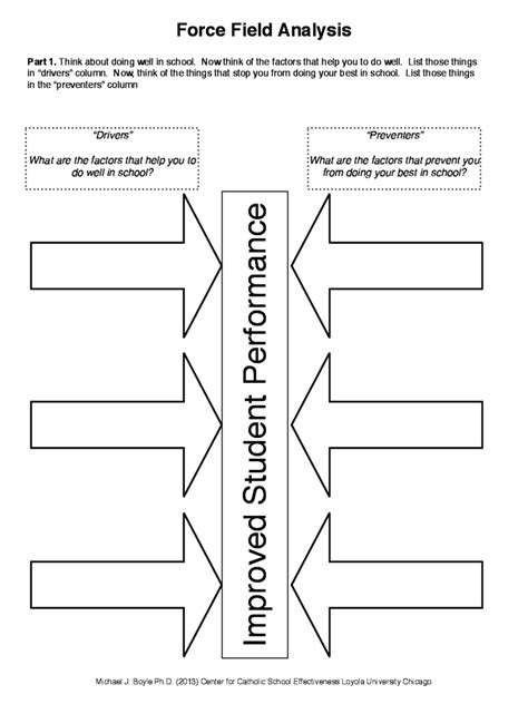 Force Field Analysis Template Fillable Printable PDF Forms Handypdf
