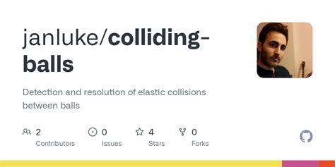 Github Janlukecolliding Balls Detection And Resolution Of Elastic Collisions Between Balls