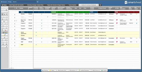 Free Excel Contract Management Template Of Vendor Database Template Excel Heritagechristiancollege