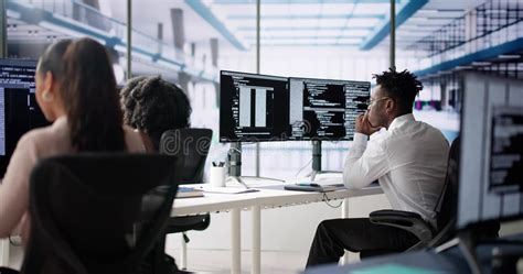 Agile Pair Programming And Extreme Coding Stock Image Image Of Black People 319654765
