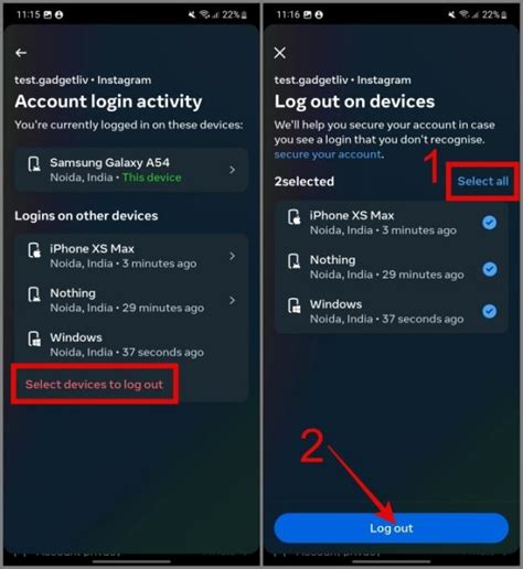how to log out of instagram on all devices techwiser
