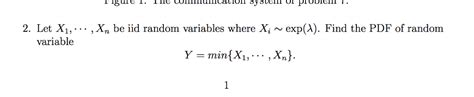 Solved Let X1 Xn Be Iid Random Variables Where Xi