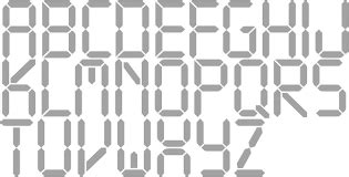 Seven Segment Display Font Greatpole