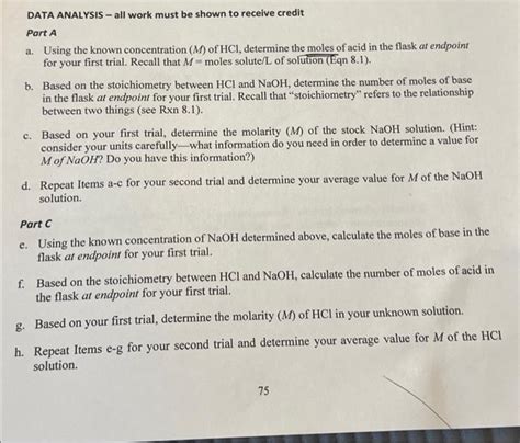 Solved DATA ANALYSIS All Work Must Be Shown To Receive Chegg Com