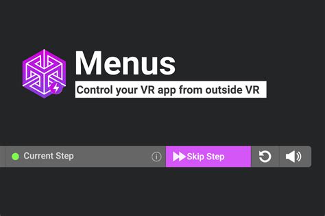 Menus Add On For Vr Builder Visual Scripting Unity Asset Store