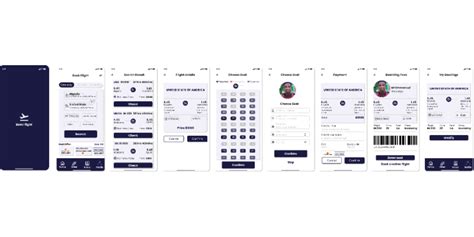 flight booking app figma