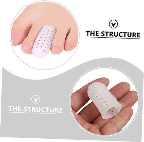 Hapinary 6 Pairs Silicone Gel Toe Separator Foot Protectors Toe