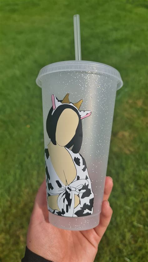 Doja Cat Moo Cold Cup Cold Cups Krissis Creations Frosted Cup Heartfelt Ts Glitter