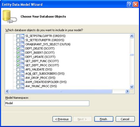 Working With Oracle Cursors And Stored Procedures In Entity Framework