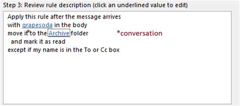 Rule To Move Conversations With Keyword In Body To Specific Folder Rvba