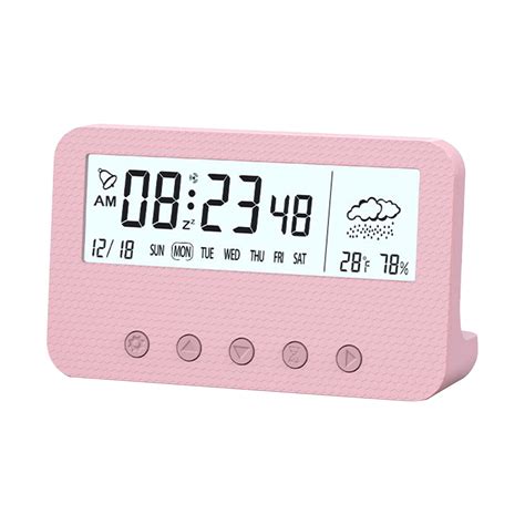 Yoloke Led Digital Alarm Clock With Stereo Display Snooze Function 12 24 Hour Format And