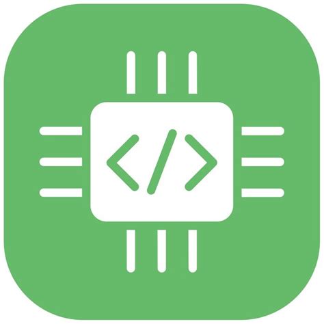 Premium Vector Code Processor Icon