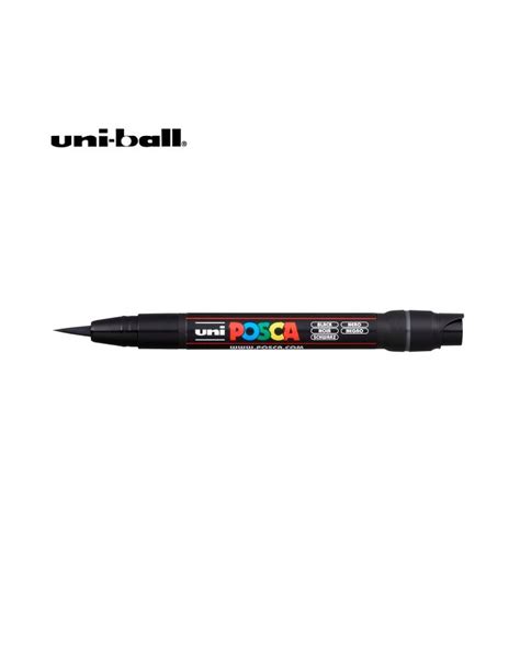 Rotulador Uni Posca Brush Negro Pcf 350