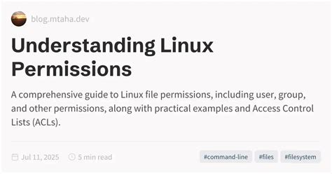 Understanding Linux Permissions
