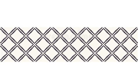 Abstract Diagonal Square Grid Border Background Monochrome Hand Drawn