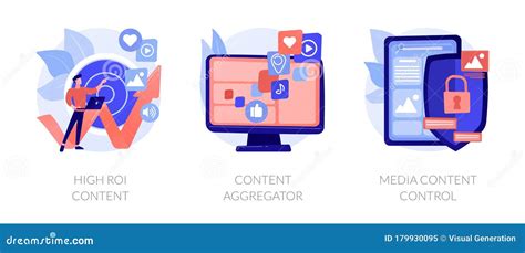 Media Content Production Vector Concept Metaphors Stock Vector Illustration Of Concept