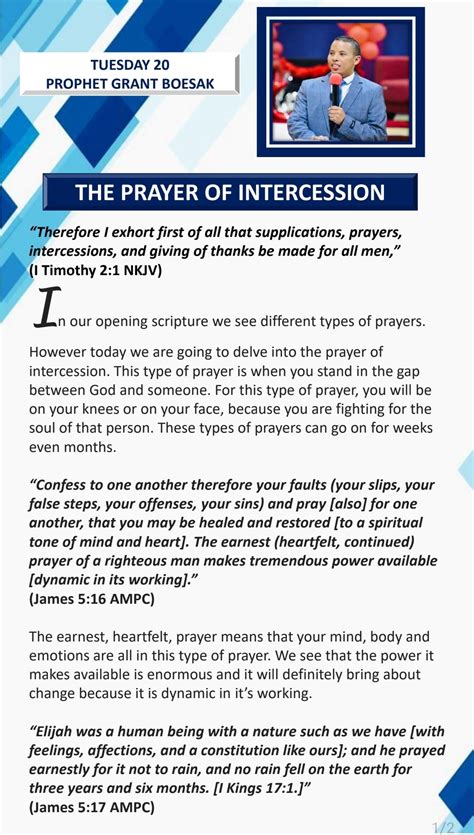 The Prayer Of Intercession Grant Boesak Foundation Facebook