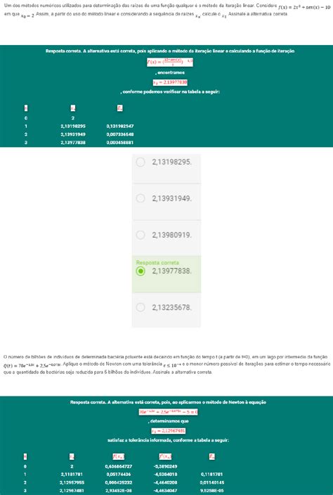 Calculo Numerico Computacional Atividade 2 Cálculo Numérico Computacional